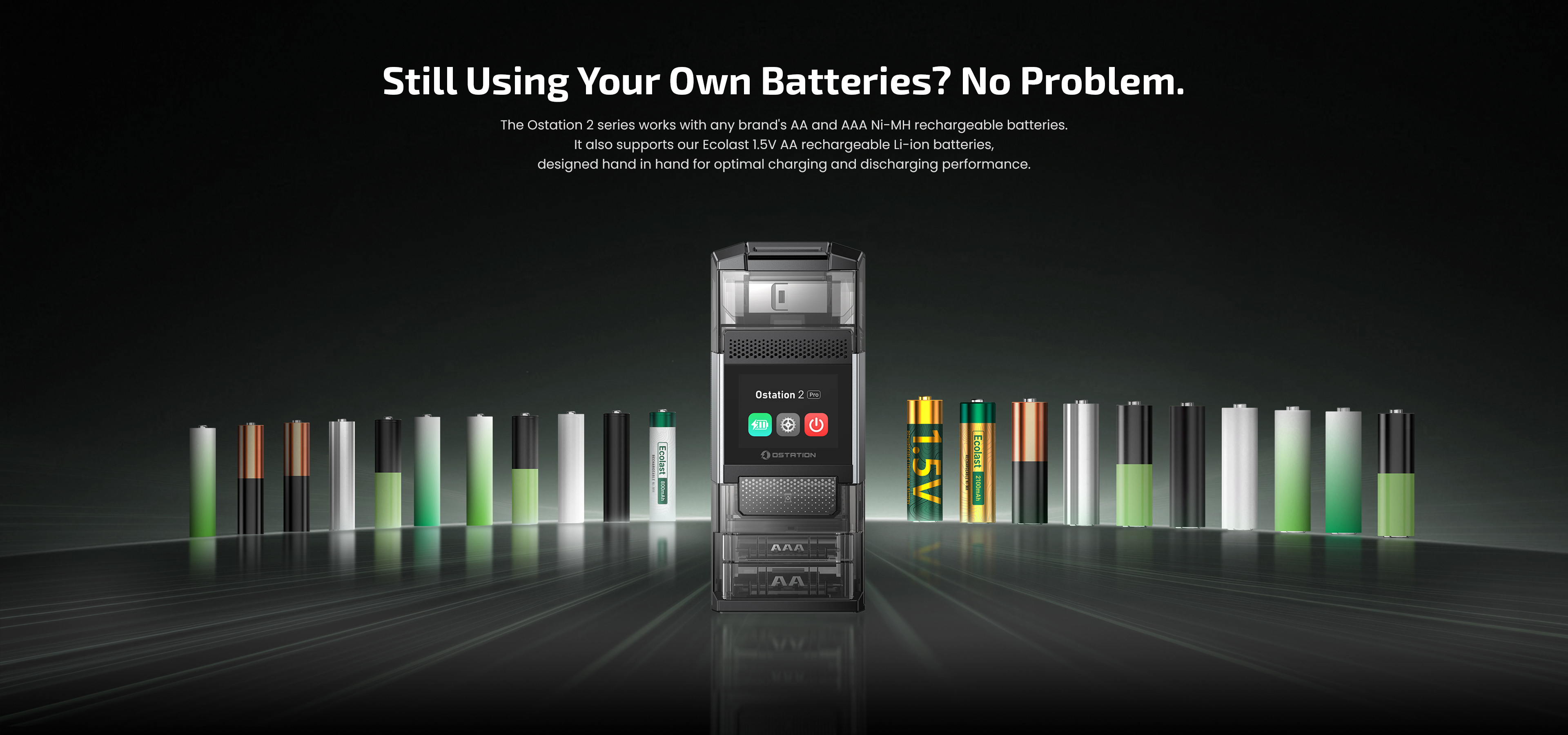 Ostation 2 Smart Battery Station 3 in 1 AA AAA Charger Tester Hub - Olight