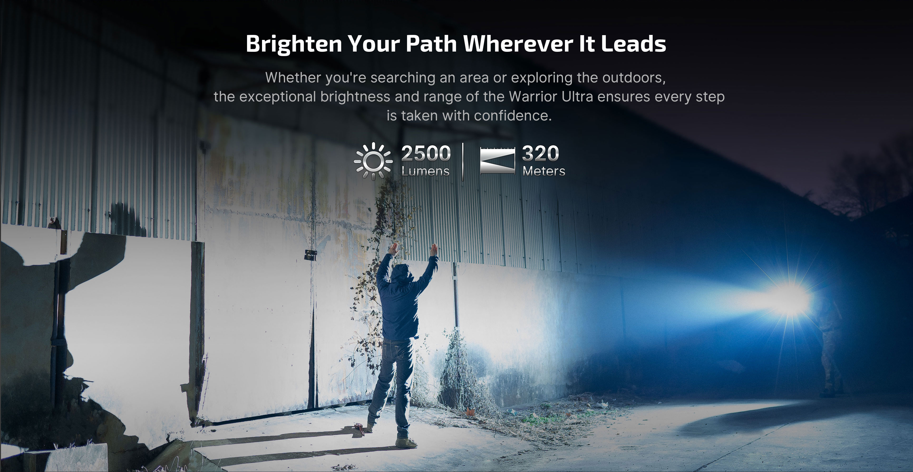 Olight Warrior Ultra Tactical Flashlight 2500 Lumens Aluminum Long ...