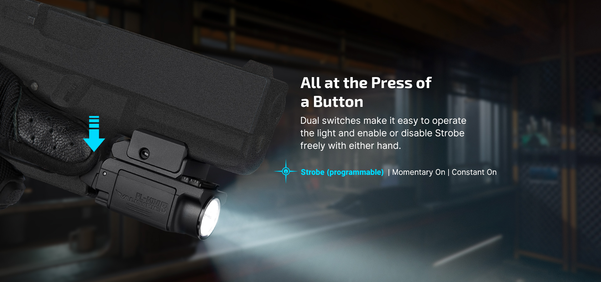 PL-MINI 3 Valkyrie Rail Mounted Light - Olight Canada